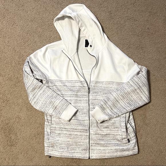 csg | Shirts | Csg White Grey Zip Up Hoodie | Poshmark